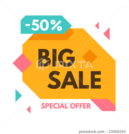 Big 50% off sale banner - Stock Illustration [23008263] - PIXTA