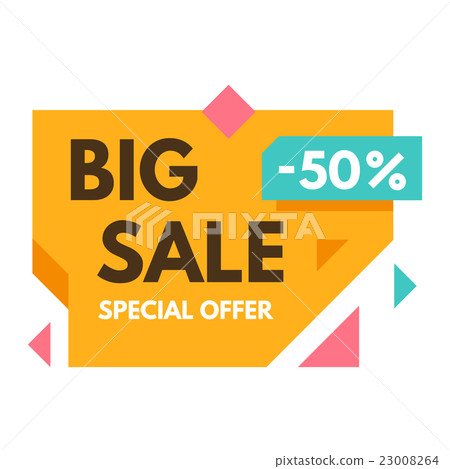 Big 50% off sale banner - Stock Illustration [23008264] - PIXTA