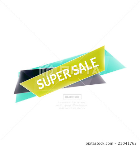 Vector geometric shape ad promo banner - Stock Illustration [23041762 ...