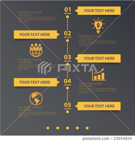 Design flat shadow step number banners /graphic - Stock Illustration ...