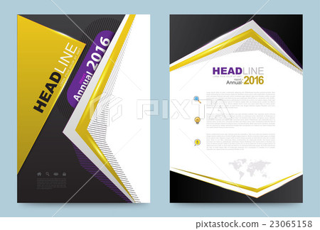 Cover design template. Vector illustration. Annual - Stock Illustration ...