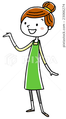 Part-time woman introduction - Stock Illustration [23066274] - PIXTA