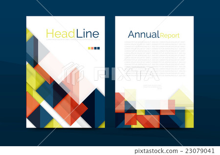 Geometric shapes design a4 cover - Stock Illustration [23079041] - PIXTA