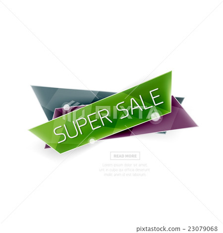 Vector geometric shape ad promo banner - Stock Illustration [23079068 ...