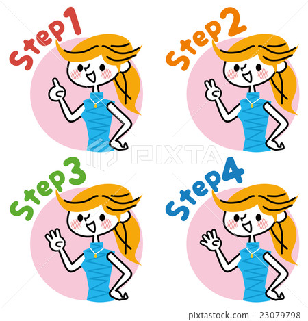 Female step icon - Stock Illustration [23079798] - PIXTA