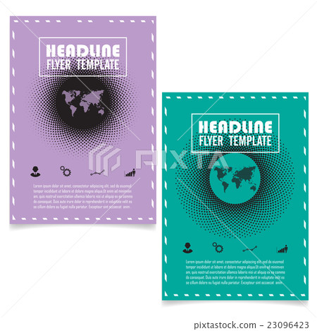 Halftone Book cover layout design - Stock Illustration [23096423] - PIXTA