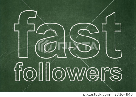 Business concept: Fast Followers on chalkboard - Stock Illustration ...