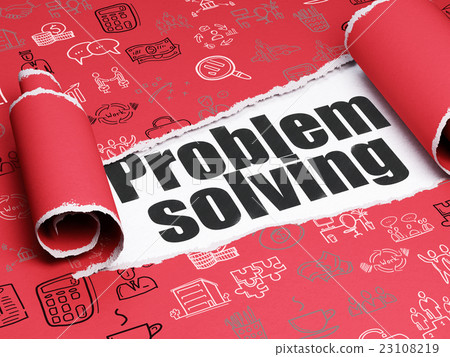 Finance concept: black text Problem Solving under - Stock Illustration ...