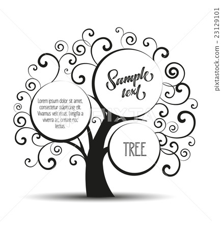 Vector silhouette tree - Stock Illustration [23129101] - PIXTA