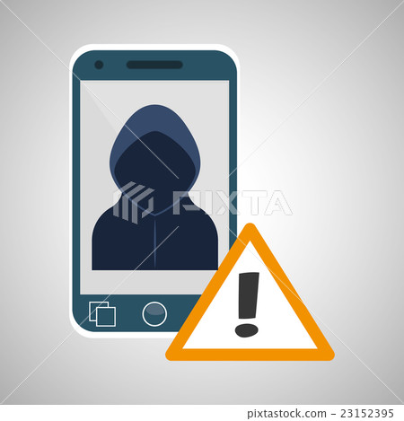 Security system design. warning icon. - Stock Illustration [23152395 ...