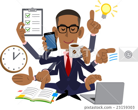A capable black businessman - Stock Illustration [23159303] - PIXTA