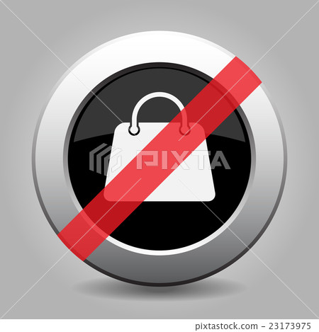 gray chrome button - no handbag - Stock Illustration [23173975] - PIXTA