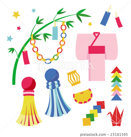 Tanabata illustration - Stock Illustration [23181395] - PIXTA