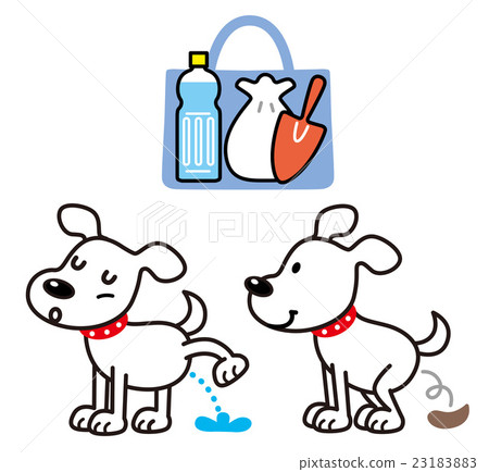 Dog excreta urine illustration - Stock Illustration [23183883] - PIXTA