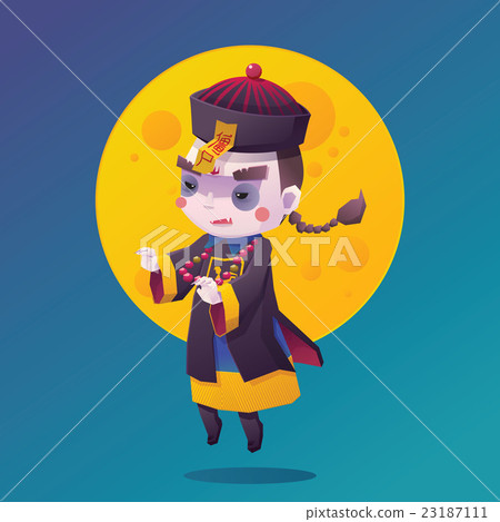 Chinese Hopping Vampire Ghost for Halloween - Stock Illustration ...