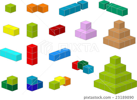 Colorful block - Stock Illustration [23189890] - PIXTA