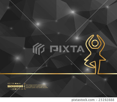 Creative vector dance girl. Art illustration - Stock Illustration ...