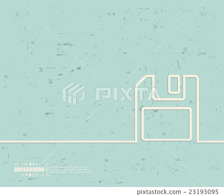 Creative vector floppy. Art illustration template - Stock Illustration ...