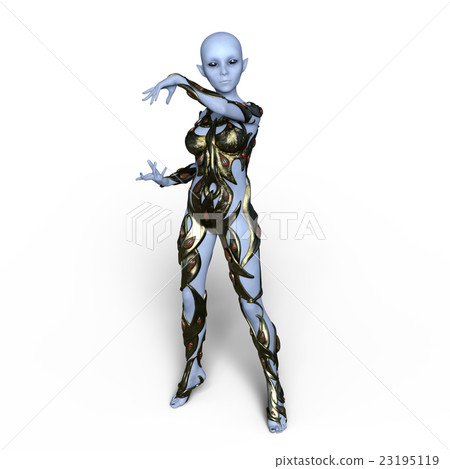 Female alien - Stock Illustration [23195119] - PIXTA