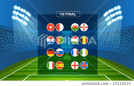 Semifinal tournament scheme. Football infographic - Stock Illustration ...