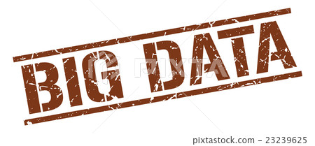 big data brown grunge square vintage rubber stamp - Stock Illustration ...