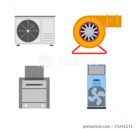 Industrial fan vector illustration. - Stock Illustration [23242231] - PIXTA