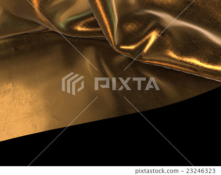 3D render of Gold Cloth abstract background - Stock Illustration ...