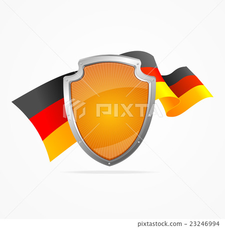 Germany Flag and Shield. Vector - Stock Illustration [23246994] - PIXTA
