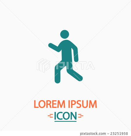 walk computer symbol - Stock Illustration [23251938] - PIXTA