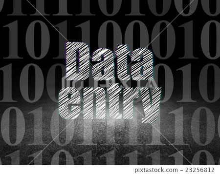 Information concept: Data Entry in grunge dark - Stock Illustration ...