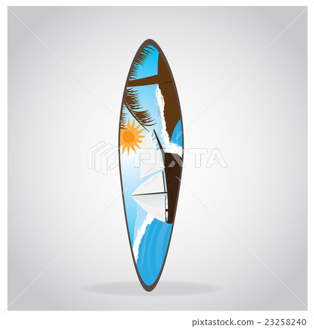 Surfboard - Stock Illustration [23258240] - PIXTA