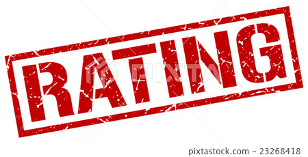 rating red grunge square vintage rubber stamp - Stock Illustration ...