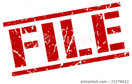 file red grunge square vintage rubber stamp-插圖素材 [23276622] - PIXTA圖庫