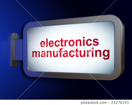 Manufacuring concept: Electronics Manufacturing on - Stock Illustration ...
