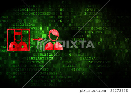 Law concept: Criminal Freed on digital background - Stock Illustration ...