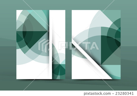 Geometric design A4 size cover print template - Stock Illustration ...