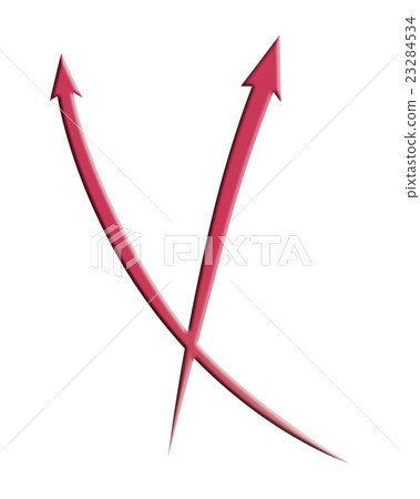 Arrow crossed red - Stock Illustration [23284534] - PIXTA