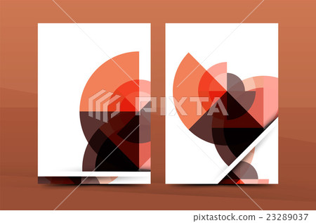 Geometric design A4 size cover print template - Stock Illustration ...