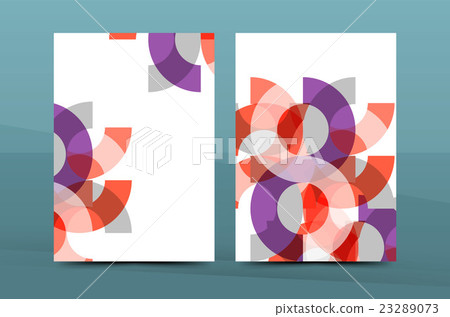 Geometric mosaic design, a4 size business - Stock Illustration ...