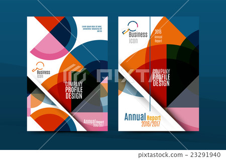 Geometric design A4 size cover print template - Stock Illustration ...