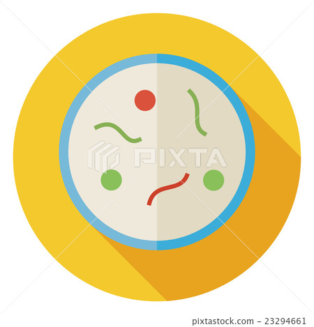 Science Medicine Laboratory Bacteria Circle Icon - Stock Illustration ...