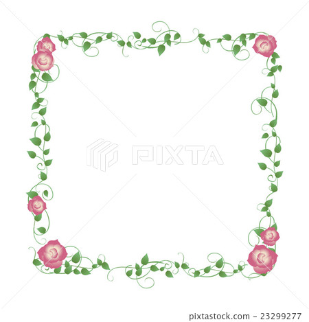 Rose frame decoration - Stock Illustration [23299277] - PIXTA