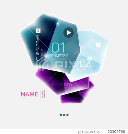 Geometric shaped business infographics - Stock Illustration [23306768 ...
