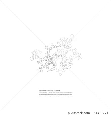 Network And Connection Background. Minimal - Stock Illustration ...
