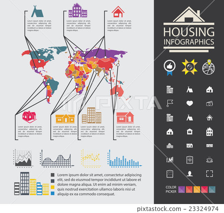 Housing Infographics. - Stock Illustration [23324974] - PIXTA