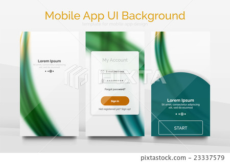 Mobile background ui - Stock Illustration [23337579] - PIXTA
