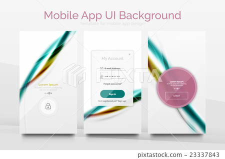 Mobile application interface background design - Stock Illustration ...