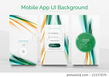 Mobile application interface background design - Stock Illustration ...