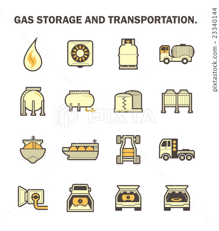 Gas storage icon - Stock Illustration [23340144] - PIXTA