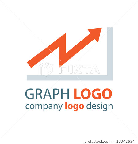graph logo design orange - Stock Illustration [23342654] - PIXTA
